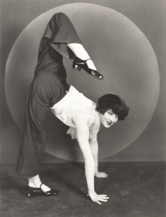 Female contortionist stock photo. Image of portrait, 1910s1940s - 77561412