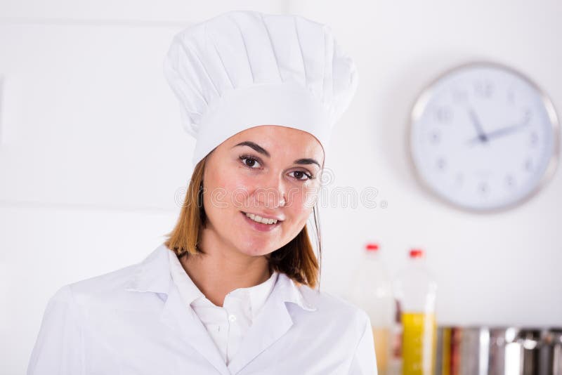Female cook at work stock photo. Image of tools, kitchen - 234561748