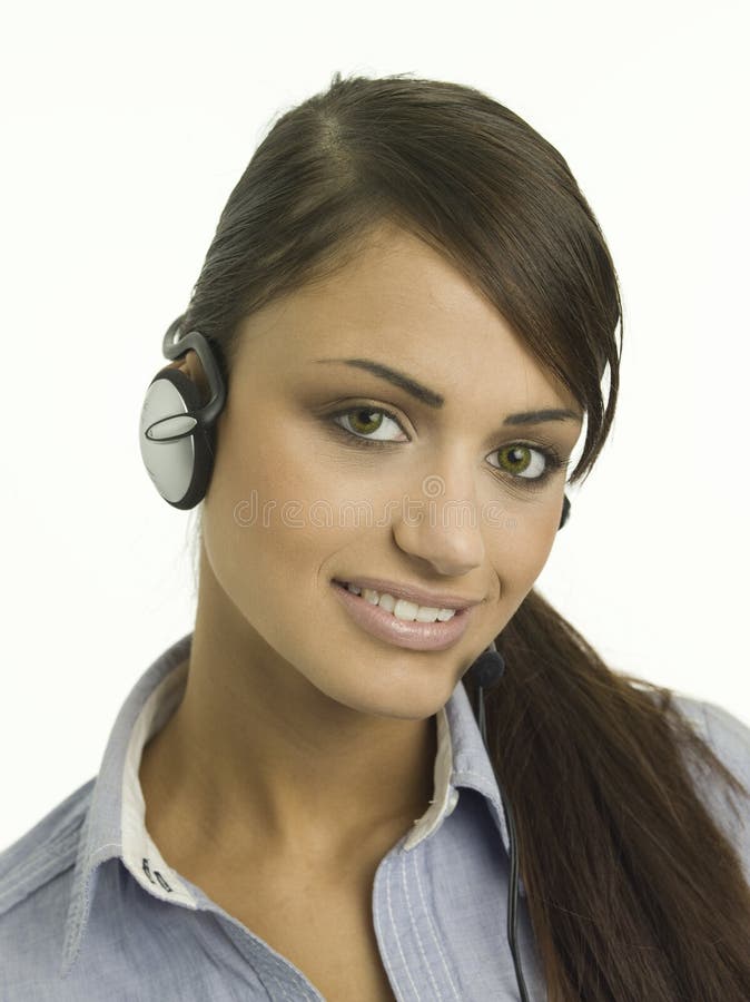 Female customer service stock image. Image of call, makeup - 14022825