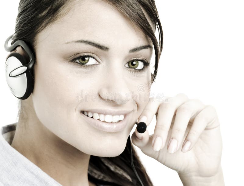 Female customer service stock image. Image of beautiful - 14834693