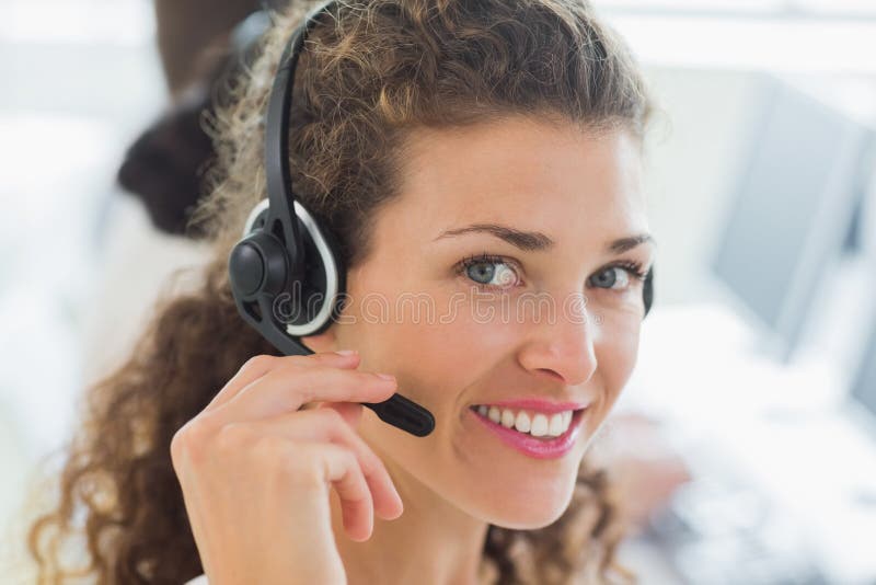 Female Customer Service Agent Stock Photo - Image of businesswoman ...