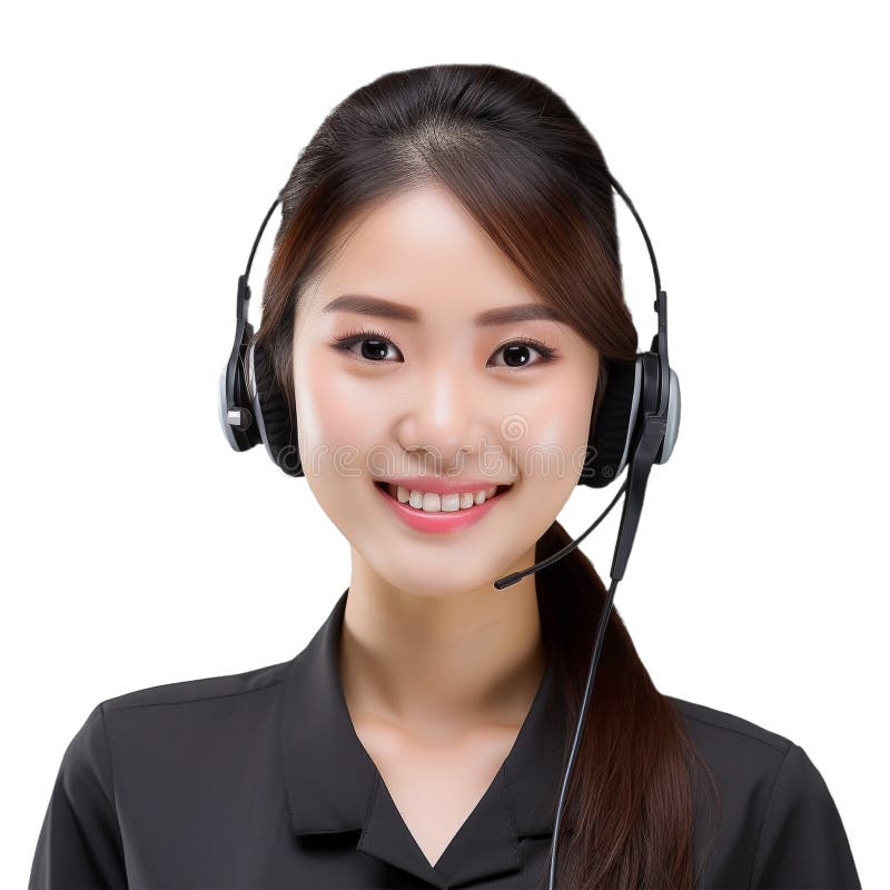 Female Customer Service Agent on Transparent Background - Ai Generated ...
