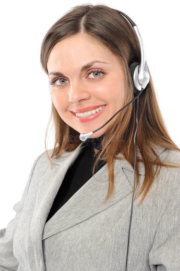 Female Customer Service Representative In Headset Picture. Image: 13690548