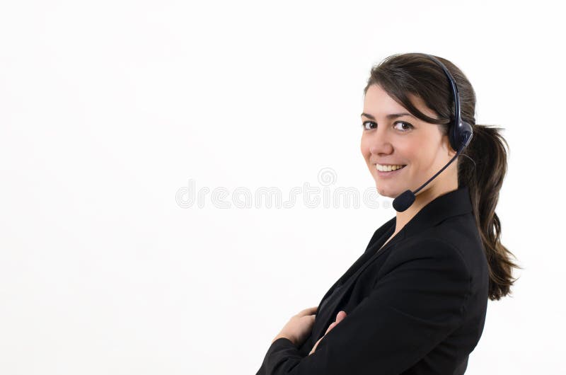 Female customer service stock image. Image of copy, business - 30345245