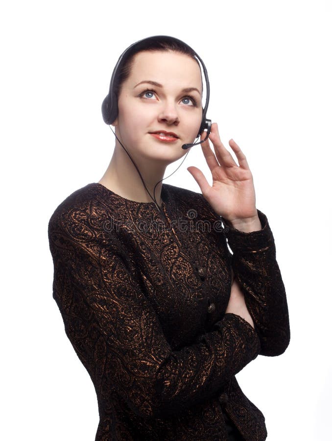 Female Customer Service Representative Stock Image - Image of ...