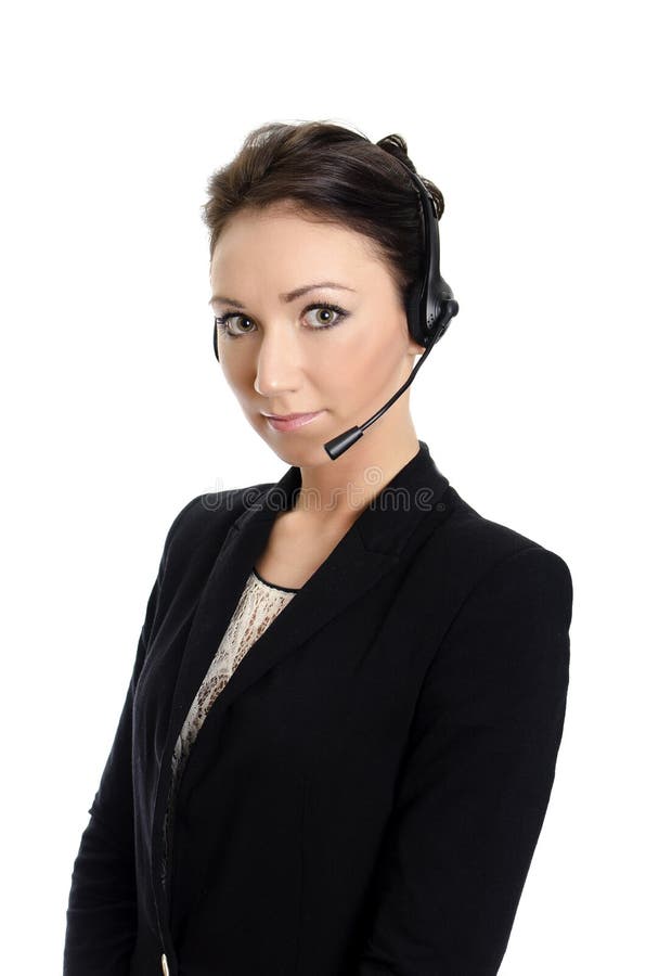 Female Customer Support Operator Stock Photo - Image of portrait ...