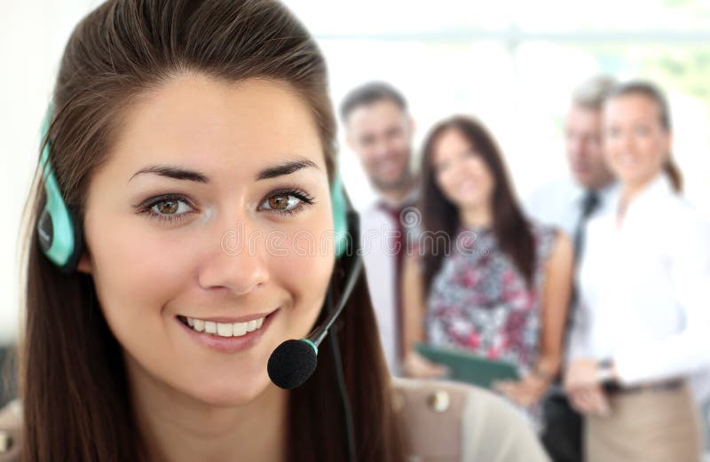 Female Customer Support Operator Stock Photo - Image of female ...