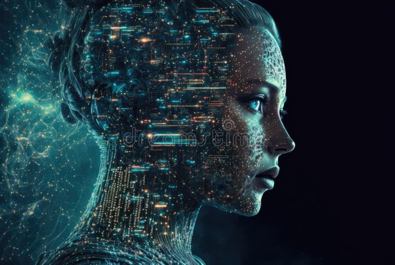The Female Cybernetic Face in Profile .the Concept of Artificial ...