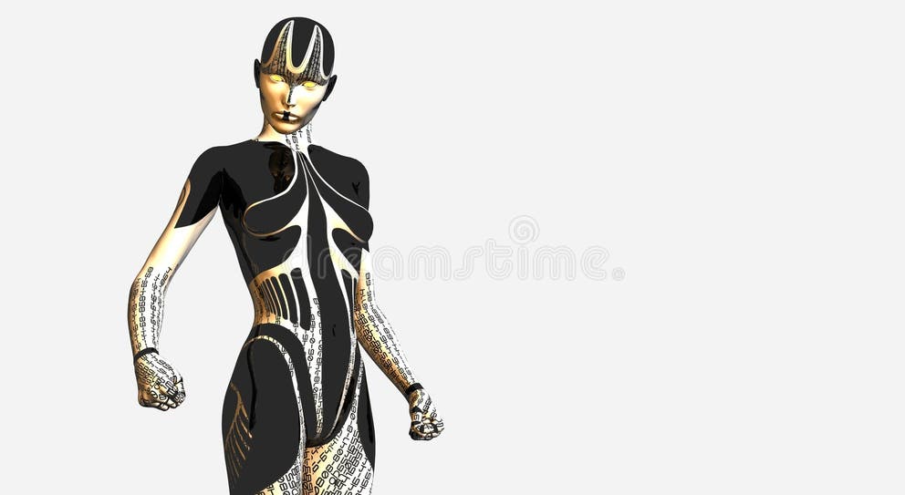 Female Cyborg Character Stock Illustrations – 2,122 Female Cyborg ...
