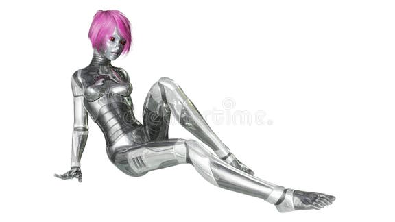 Female Cyborg stock illustration. Illustration of esoteric - 37283718