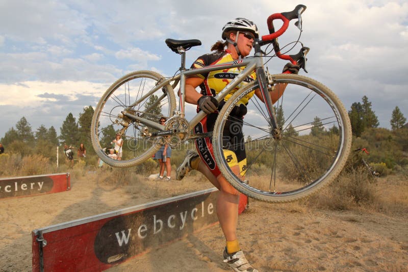 Female Cyclocross Racer editorial image. Image of offroad - 21234615