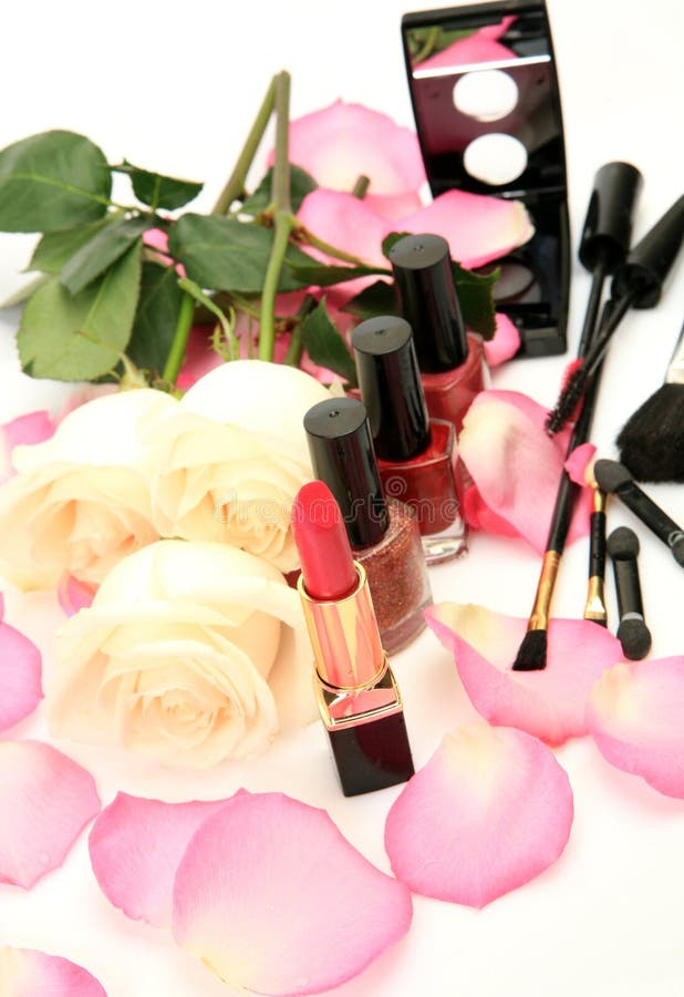 Female Decorative Cosmetics Stock Photo - Image of glamour, style: 35421056