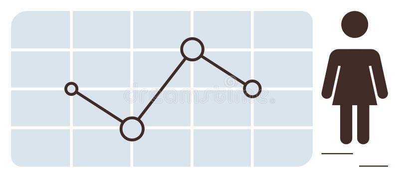 Female Demographic Data Analysis with Graph on Grid Chart Stock ...