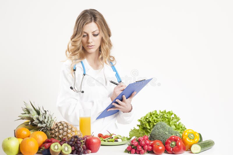 Female dietitian stock image. Image of nutrition, fresh - 69301183