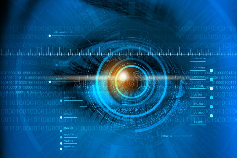 Female digital eye stock photo. Image of closeup, focus - 64153096