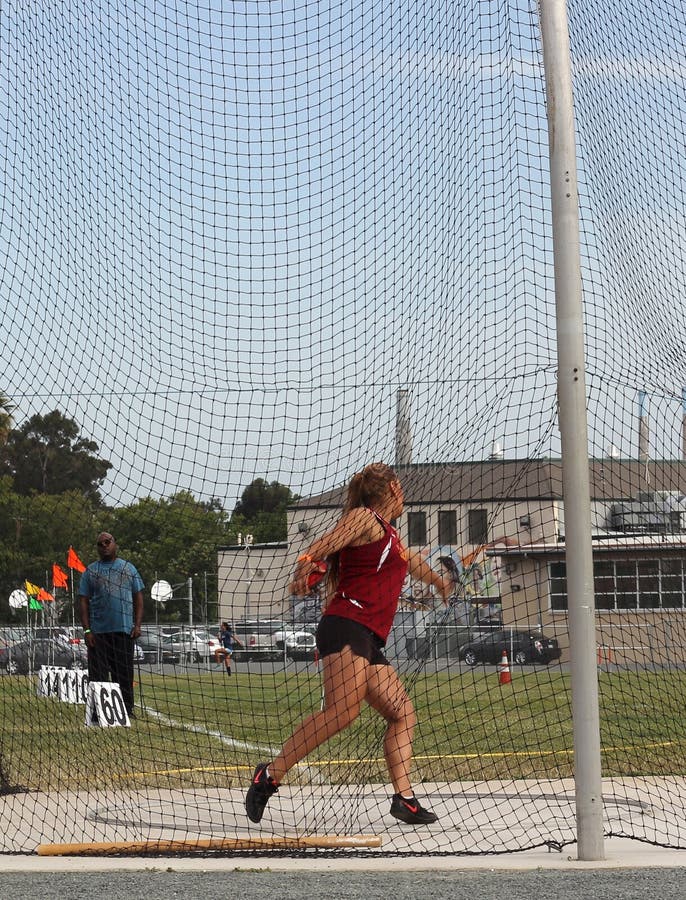 Female Discus thrower editorial photo. Image of person - 45762846