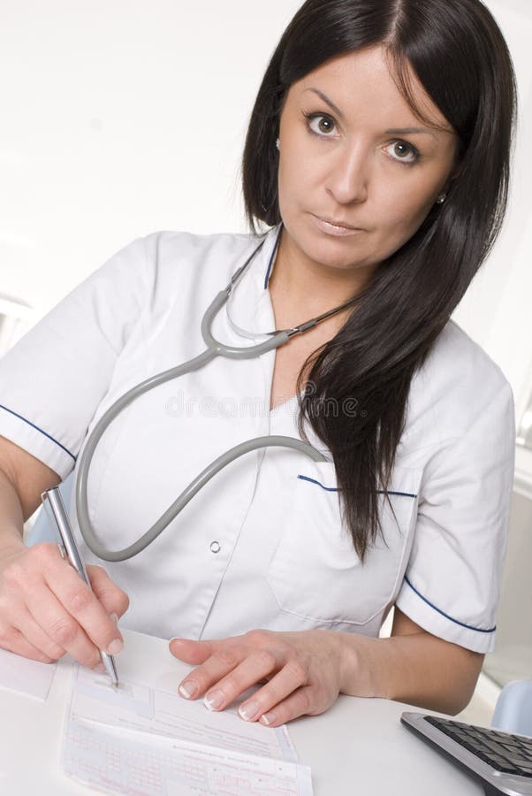 Female doctor stock photo. Image of person, adult, clinic - 12898904