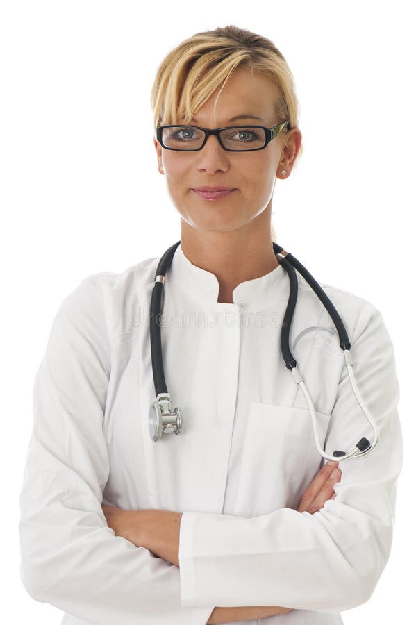 Female Doctor with Stethoscope Stock Image - Image of life, human: 22670235