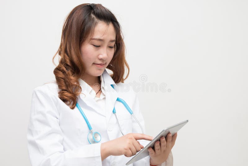 Female doctor stock image. Image of doctor, girl, attractive - 74790055