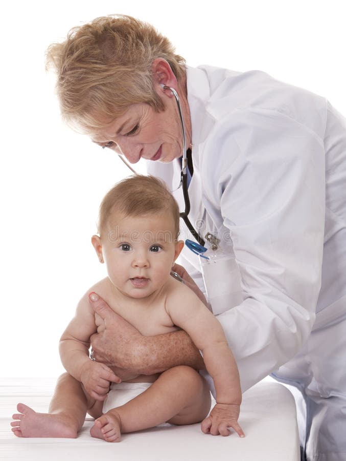 Pediatrician Doctor and Patient - Small Child Stock Image - Image of ...