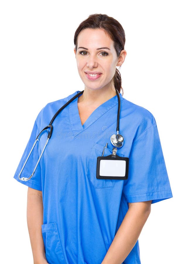 Female doctor stock image. Image of cutout, navy, portrait - 44094439