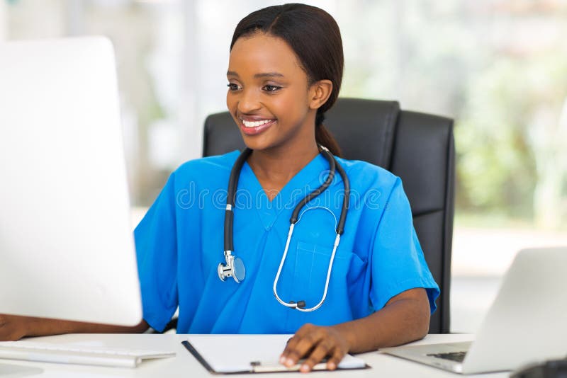 Doctor with a Computer Tablet Stock Image - Image of background ...