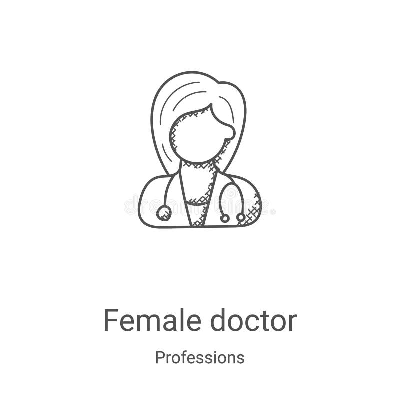 Doctor Icon Vector from Theraphy Collection. Thin Line Doctor Outline ...