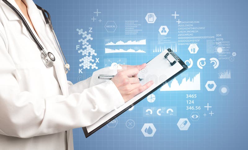 Female doctor with notepad stock image. Image of checkup - 113922797