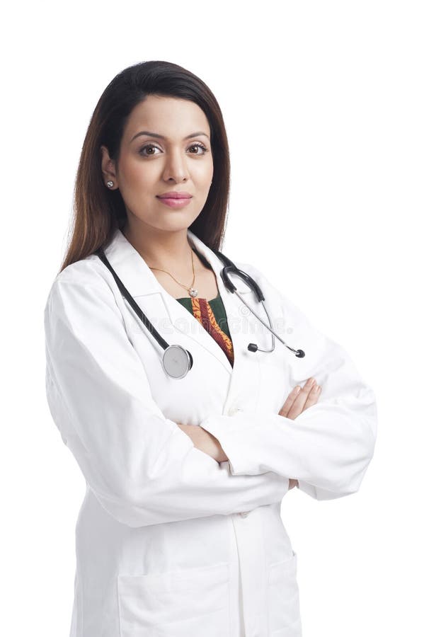 Female doctor stock photo. Image of color, front, medicine - 36388026