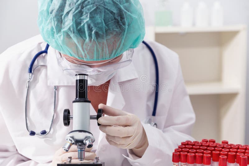 Female Doctor in Research Laboratory. Vaccine Research Concept Stock ...