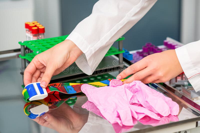 Prepare Tools for Blood Sampling Stock Photo - Image of illness, blood ...
