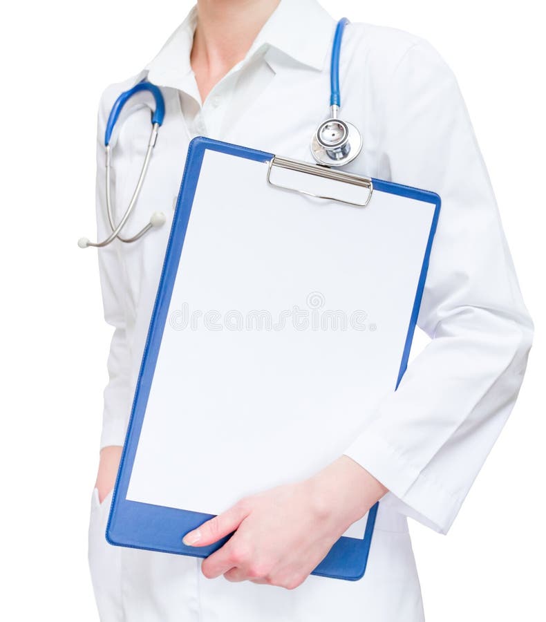 Female Doctor Showing Blank Stock Image - Image of uniform, healthcare ...