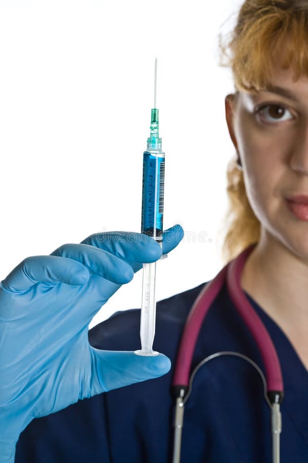 Female Doctor With Syringe Picture. Image: 5884736