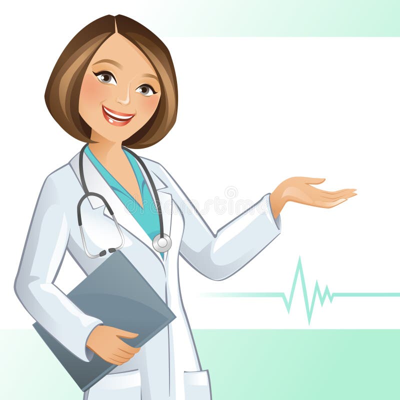 Female Doctor stock vector. Illustration of practitioner - 65641955