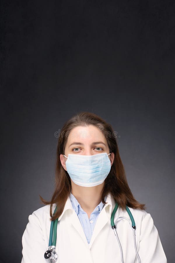 Female Doctor Wearing Protective Mask Stock Image - Image of physician ...