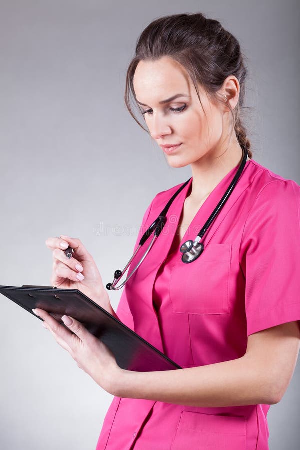 Female Doctor with a Tennis Racket Stock Image - Image of surgery ...