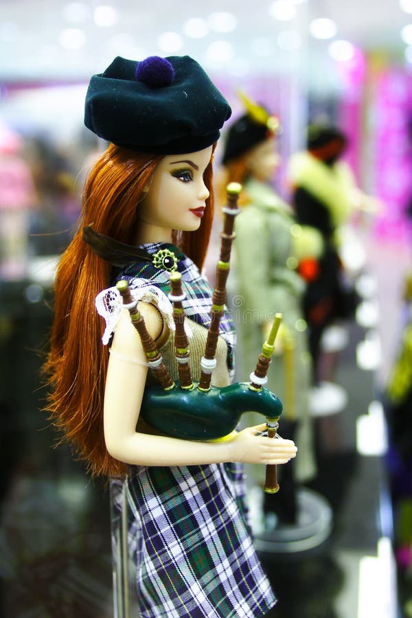 Scottish Barbie editorial stock photo. Image of dress - 17927428