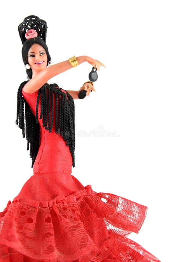 Female Doll From Spain Dancing Stock Image - Image of flamenco ...