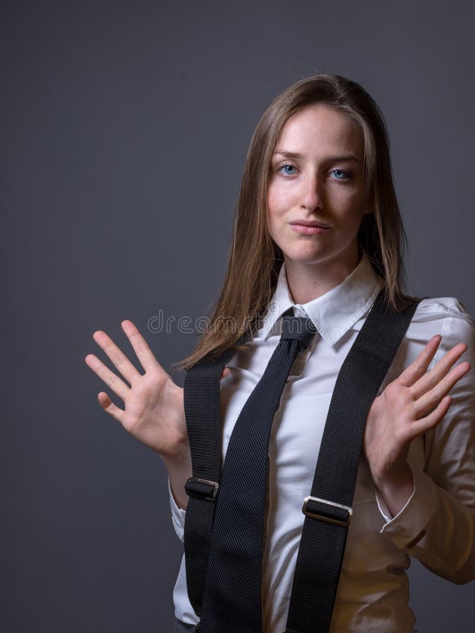 Female Editorial on Masculinity Stock Photo - Image of slender, female ...