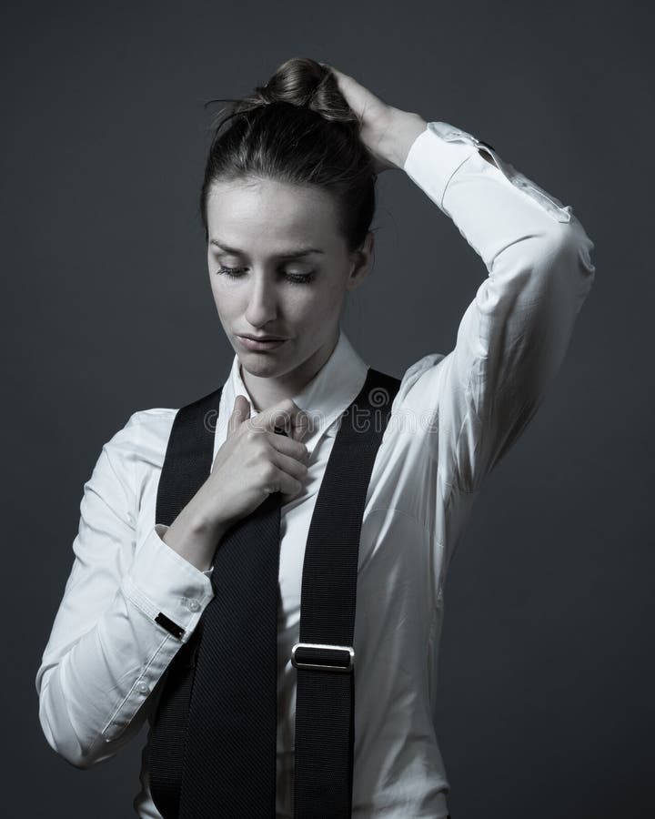 Female Editorial on Masculinity Stock Photo - Image of brown, young ...