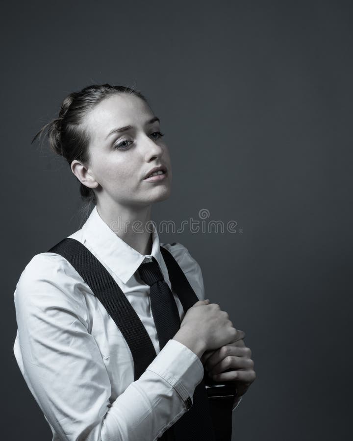 Female Editorial on Masculinity Stock Image - Image of slender, clear ...