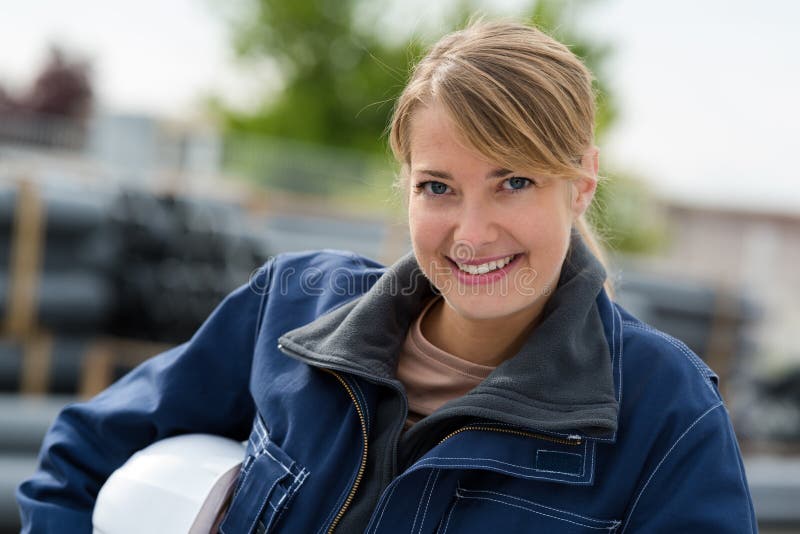 Female Employee Looking at Camera Stock Photo - Image of young ...