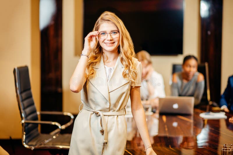 Two Female Co-workers in Office. Business Woman Recruiting New Employee ...