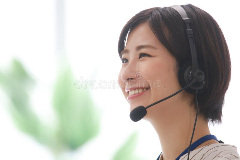 Female Employee Making a Video Call Stock Photo - Image of beauty, face ...