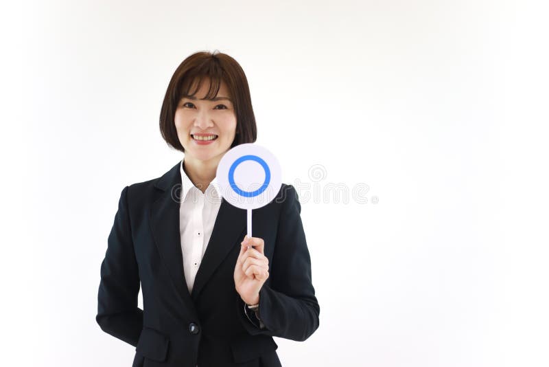 Female Employee with a Round Bill Stock Photo - Image of boss, hunting ...