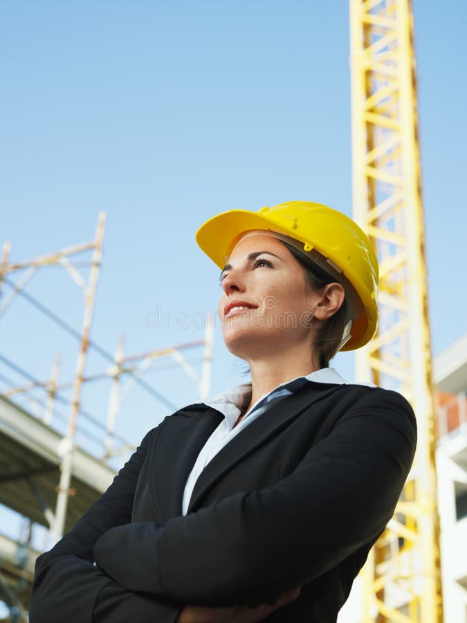 Female engineer stock image. Image of businesswoman, outdoors - 11862789