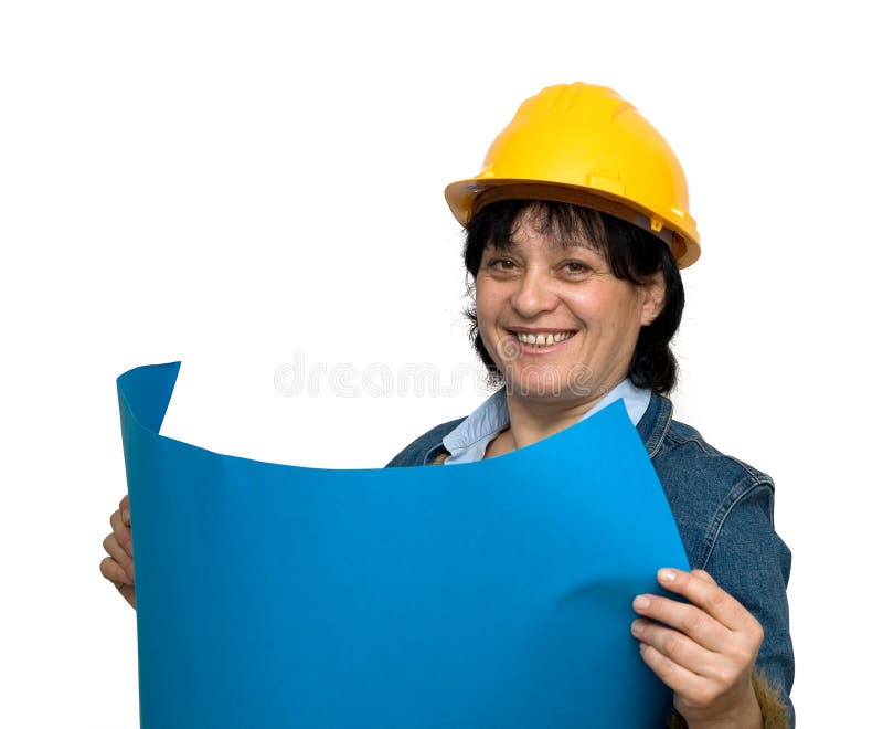 Female engineer stock image. Image of engineering, architect - 4004609