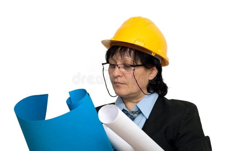 Female engineer stock image. Image of employment, building - 4007921