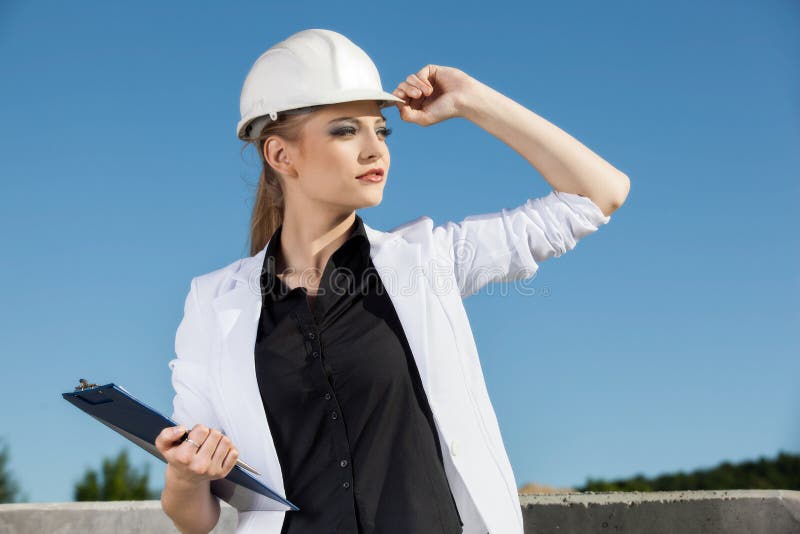 Female engineer stock photo. Image of girl, occupation - 35803618
