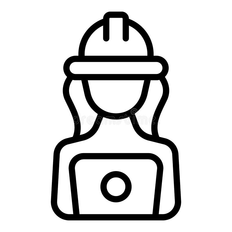 Female Builder Outline Stock Illustrations – 330 Female Builder Outline ...